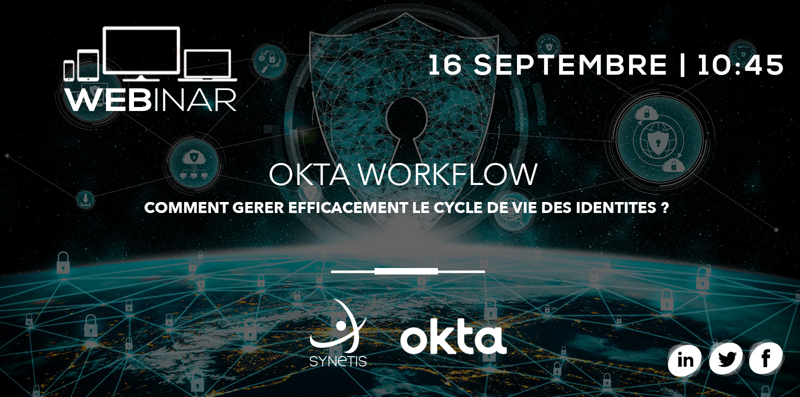 WEBINAR | Okta workflow : gestion des identités | SYNETIS
